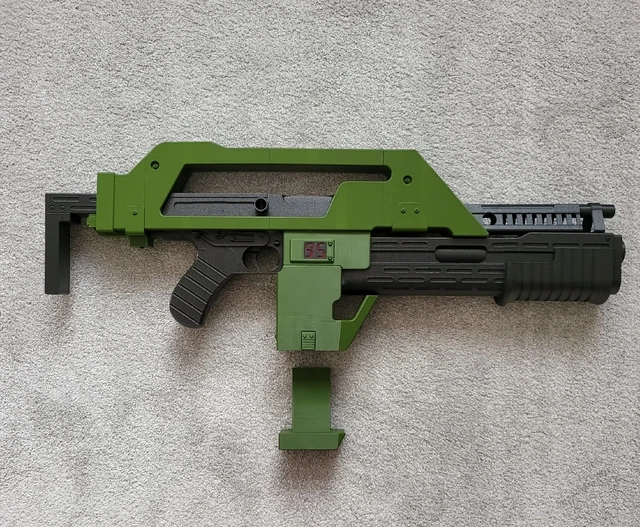 ALIENS M41A PULSE Rifle 1:1 Scale Colour 3D-Printed Prop Replica ...