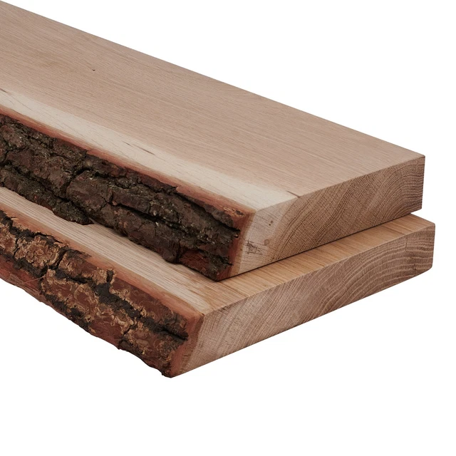 SOLID OAK BOARD, Planed Oak Plank, Live Edge Window Sill, Prime Grade ...