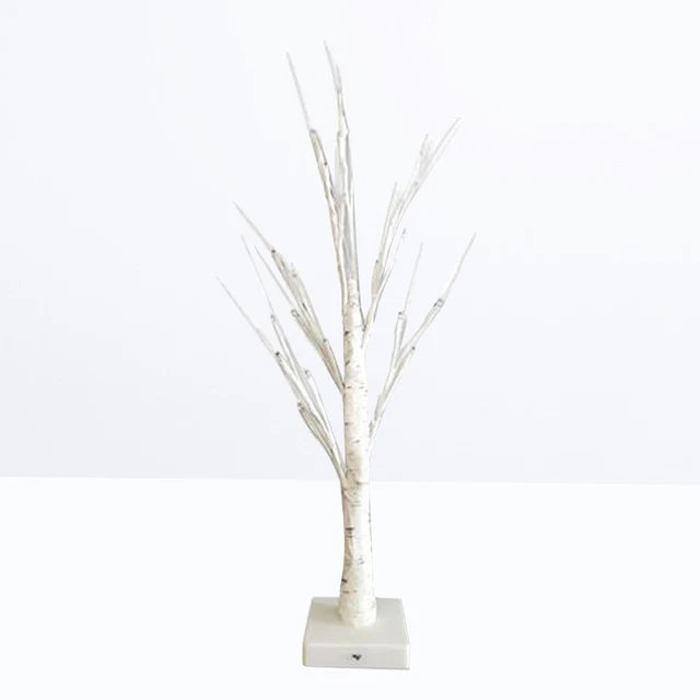 24 LEDS NIGHT Lamp Tree Light Birch Money Decorative Table Indoor ...