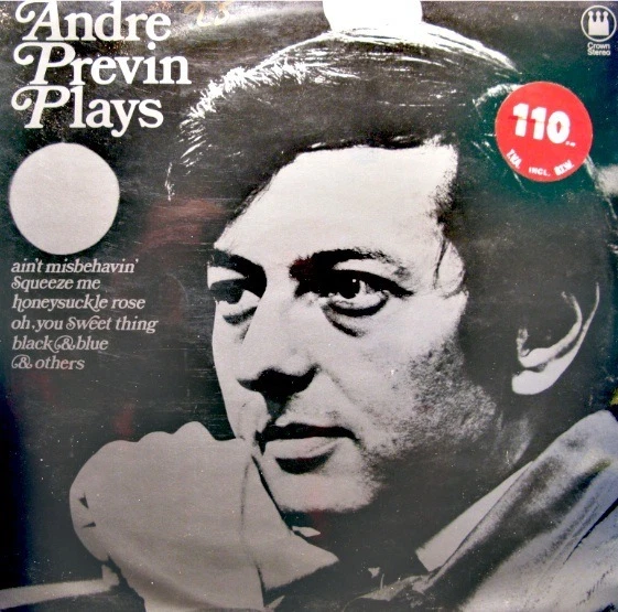 ANDRÉ PREVIN PLAYS ain't misbehavin/squeeze me/black & blue LP 1970 ...