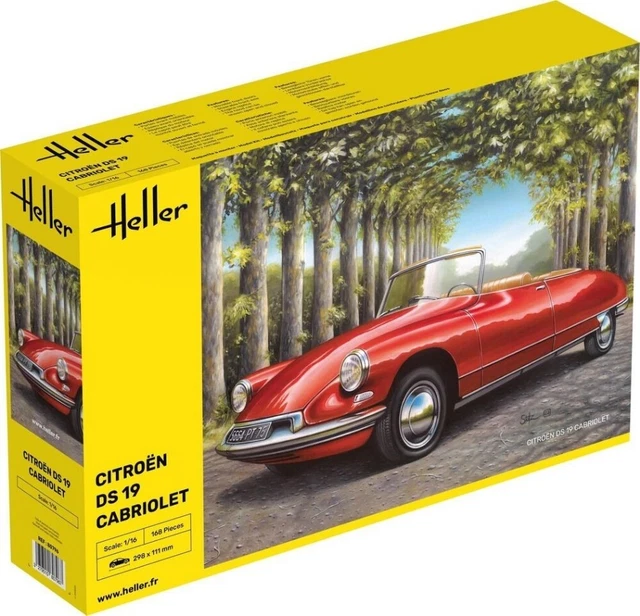 MINIATURE VOITURE MODEL Kit De Montage Citroen DS 19 Cabriolet auto 1: ...