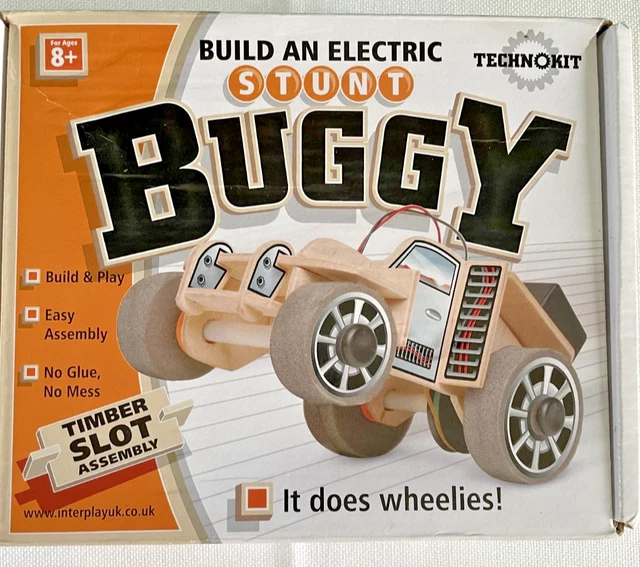 TECHNOKIT BUILD YOUR Own Electric Stunt Buggy Easy Assembly Age 8+ £5. ...