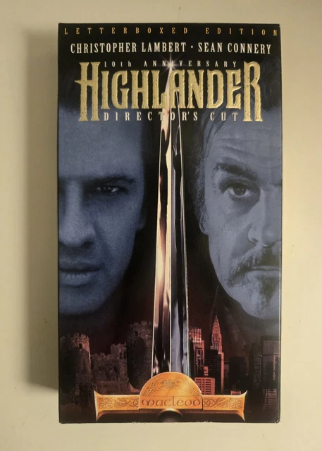 HIGHLANDER DIRECTOR'S CUT 10th Anniversary VHS Tape 1996 Letterbox Edition £8.78 - PicClick UK