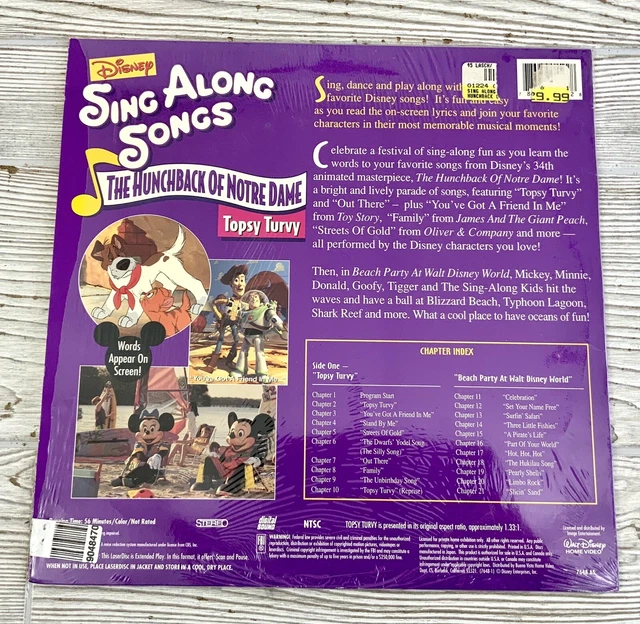 WALT DISNEY SING Along Songs The Hunchback Of Notre Dame Laserdisc /ah ...