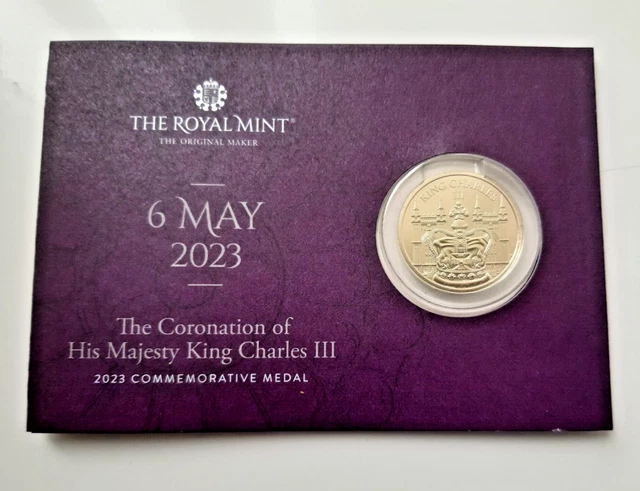 2023 KING CHARLES III Royal Mint Commemorative Medal. Only available ... 2023 KING CHARLES III Royal Mint Commemorative Medal. Only available ...