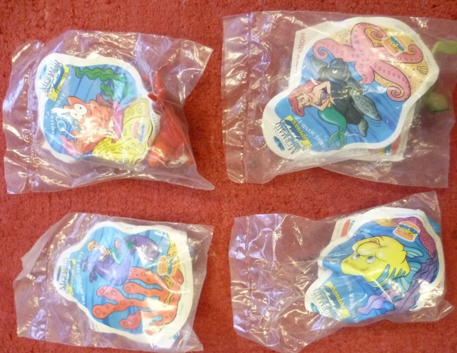 RARE NEW UNOPENED Burger King "Little Mermaid Splash Collection" Set ...