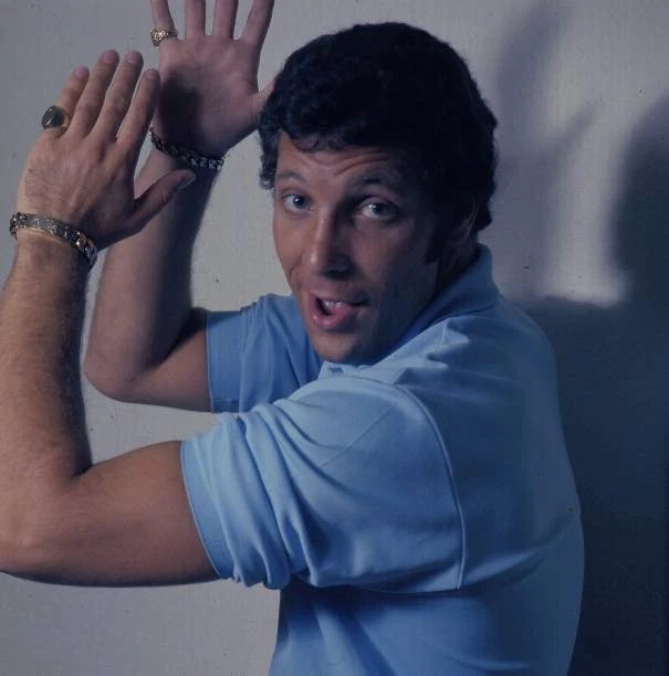 WELSH POP SINGER Tom Jones Posed Wearing A Light Blue Polo Shi 1960s ...