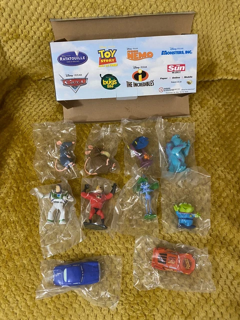 DISNEY PIXAR TOY Figures Collectors set The Sun Promo Set 10 Figures ...