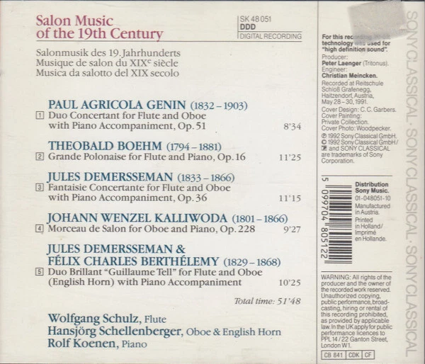 THEOBALD BÖHM JAN Kalivoda Jules Demersseman Félix Charles Berthélémy ...