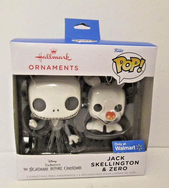 HALLMARK NIGHTMARE BEFORE Christmas Jack Skellington & Zero Funko Pop ...
