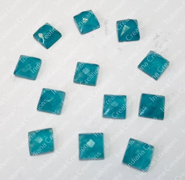 CHECKER CARRÉ VERT blanc naturel coupé 8 x 8 mm à 20 x 20 mm pierre... EUR 16,01 - PicClick FR