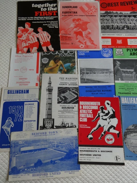 VINTAGE 1960/1970'S JOB Lot of Old Football Programmes - USED £16.15 ...