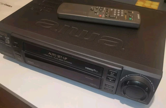 AIWA VINTAGE VHS Video Cassette Recorder Remote and manual (parts only ...