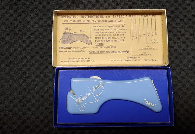 VINTAGE USED THREAD-A-MATIC Sewing Needle Threader $9.00 - PicClick CA