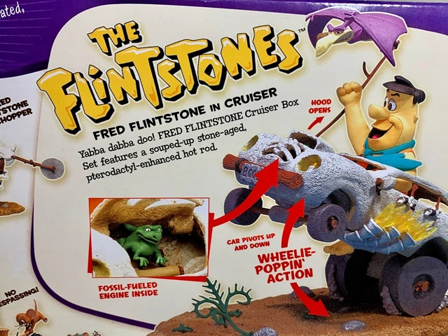 MCFARLANE TOYS 1 The Flintstones Fred in Cruiser Hanna Barbera hot rod ...