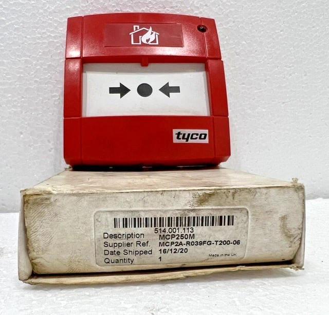 TYCO SAFETY MCP250M Manual Call Point 514.001.113 £105.16 - PicClick UK