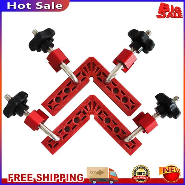 RIGHT ANGLE L-SHAPED Auxiliary Fixture Positioner Clip Corner Clamping ...