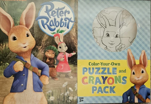 NICKELODEON PETER RABBIT GIFT SET DVD AND COLOR-YOUR-OWN PUZZEL AND ...