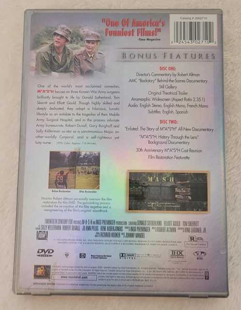 MASH FIVE STAR Collection THX Restored Uncut Original Version DVD's $5. ...