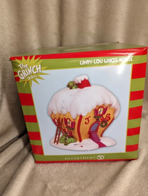 DEPARTMENT 56 DR Seuss Grinch Cindy Lou-Who's House Villaggio di Natale ...