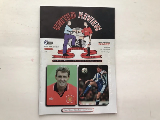 5 X WEST Ham United Home & Away 1995-1996 programmes £0.42 - PicClick UK