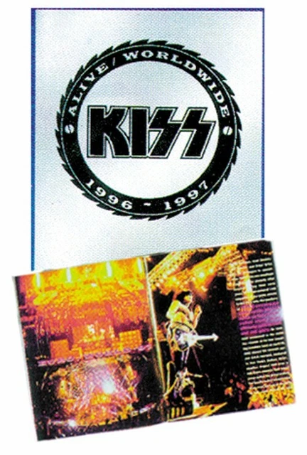 KISS TOURBOOK / PROGRAM w POSTER - ALIVE WORLDWIDE TOUR - 28x35 -EU 97 ...