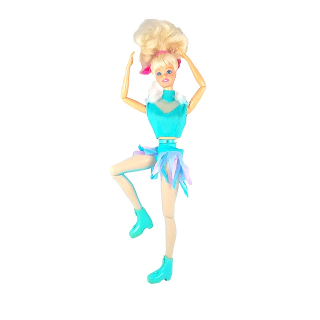 VINTAGE BARBIE USA Olympic Ice Skater Figure Skating Doll Mattel 1997 ...