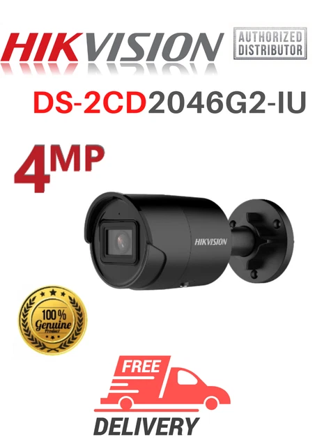 HIKVISION DS-2CD2046G2-IU 4MP F2.8 AcuSense Caméra IR Microphone intégré NOIR EUR 195,37 ...