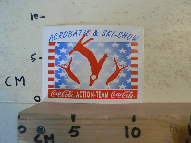 STICKER,DECAL COCA COLA Action Team Acrobatic & Ski-Show Coca-Cola A ...