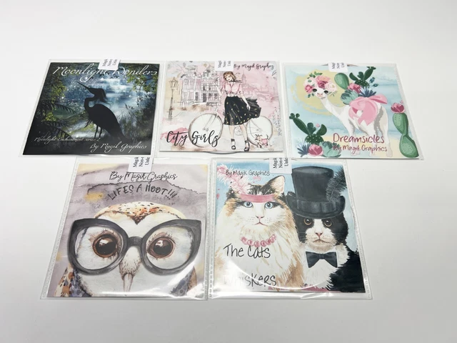 MAGIK GRAPHICS PAPER Craft Card Making 5 x CD ROM Bundle - Brand New As ...