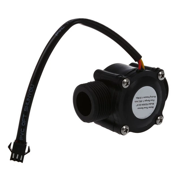 1-60L/MIN DC 5-24V Hall Water Flow Sensor Counter Meter FS300A R4B64383 ...