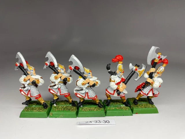 WARHAMMER FANTASY HIGH Elves - High Elfes Blancs lions de Chrace x 5 ...