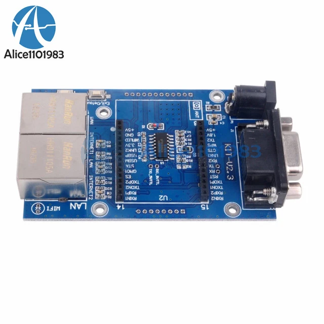 MODULE CONVERTISSEUR ETHERNET HLK-RM04 TCP série RS232 UART vers WAN ...
