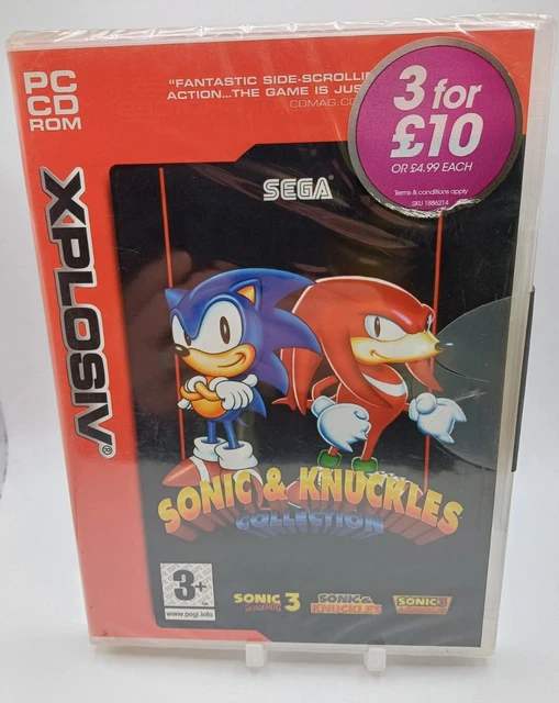 SONIC & KNUCKLES Collection Sonic the Hedgehog 3 PC CD-ROM Gioco NUOVO ...