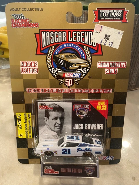 RACING CHAMPIONS NASCAR Legends 50th Anniversaire #21 Jack Bowsher De ...