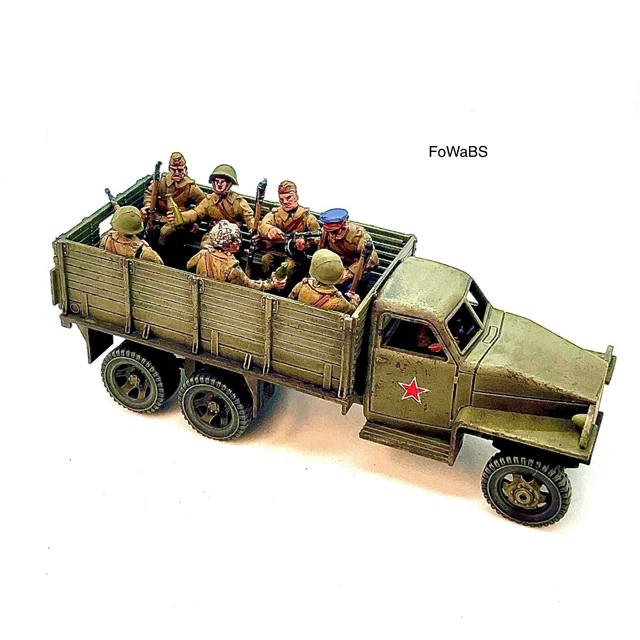 28MM BOLT ACTION WW2 Soviet Transport with Seated Infantry painted by ...