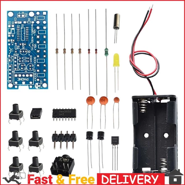 DIY ELECTRONIC KITS PCB DIY Radio Receiver Kit Convenient Wireless FM ...