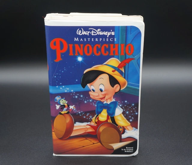 WALT DISNEY'S PINOCCHIO VHS Masterpiece Edition #239 Clamshell RARE EUR ...