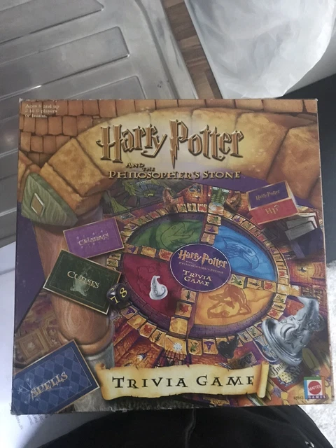 HARRY POTTER AND the Philosophers Stone Trivia Board Game - Hogwarts ...