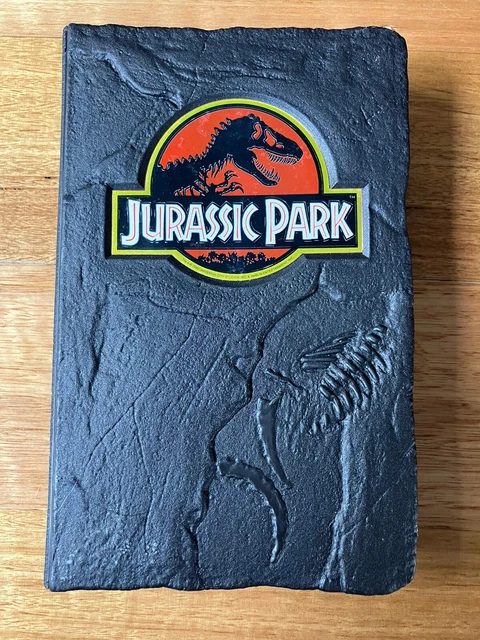JURASSIC PARK VHS tape 1992 Limited Edition FOSSIL case + booklet ...