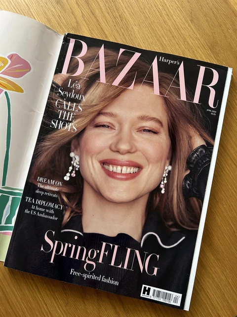 BRITISH HARPER'S BAZAAR (UK) Magazine April 2024 Lea Seydoux £3.99 ...