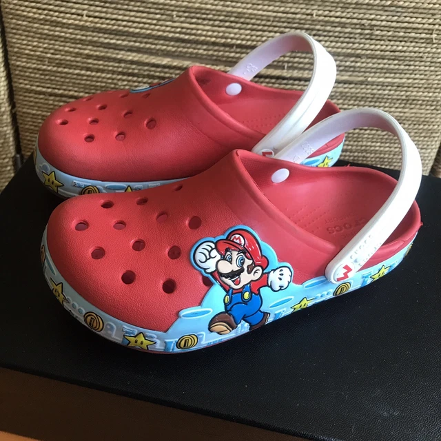 CROCS - KIDS childrens SUPER MARIO rare iconic kids crocs sandals C 13 ...