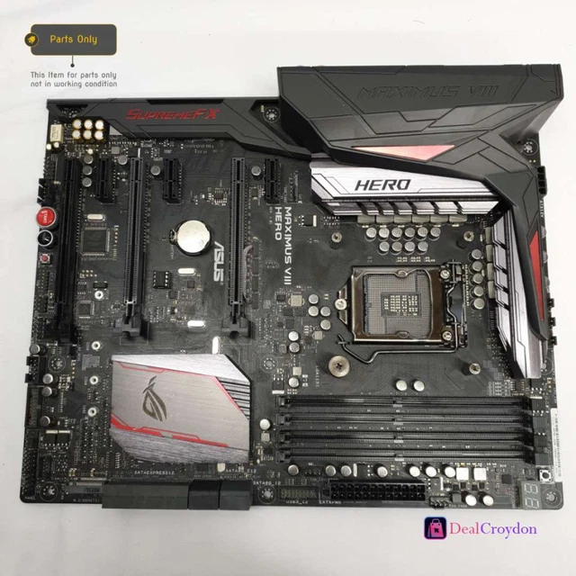 ASUS MAXIMUS VIII Hero Supreme Fx Motherboard Untested Spare & Repair £ ...