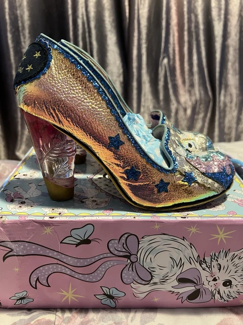 IRREGULAR CHOICE SIZE Euro 41 “Lady Misty” Iridescent Glitter Heels £29 ...