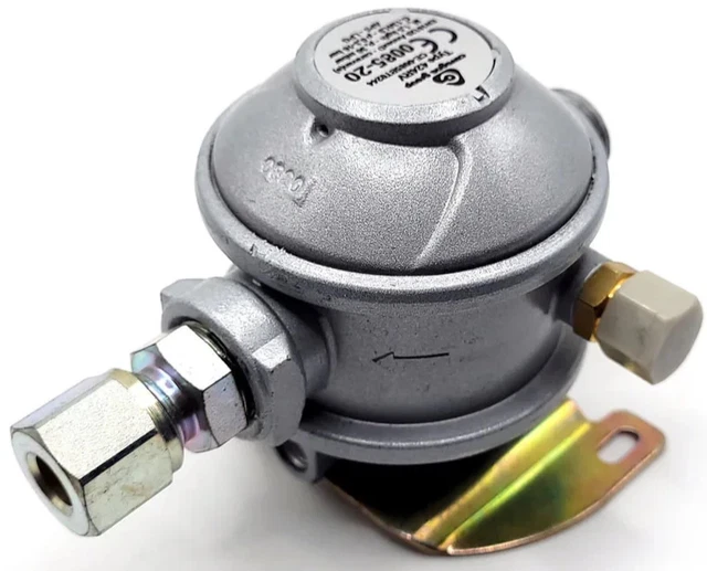 RV LPG CARAVAN gas regulator 30mbar 8mm 180 degree output $65.12 ...