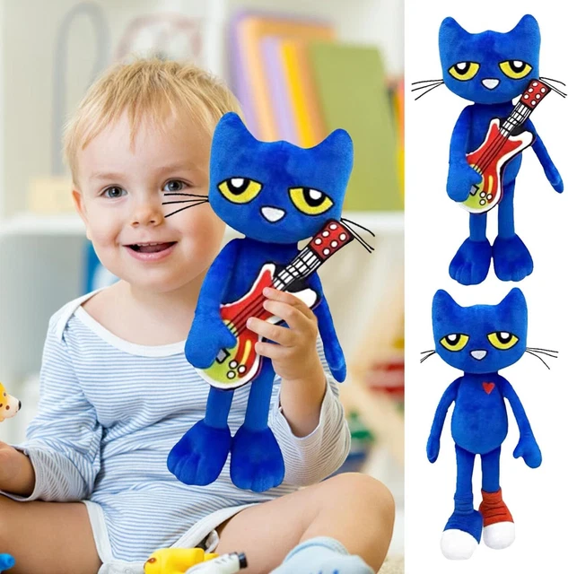 BLUE PETE THE Cat Guitar Stuffed Animal Game Cartoon Plush Toy Doll ...