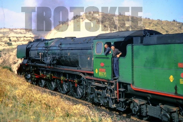 35MM SLIDE RENFE Spanish Railways Steam Loco 242 2002 1969 Original EUR ...