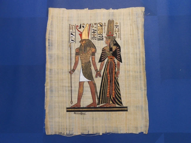 EGYPTIAN PAPYRUS PAPER Pharaonic Art Royal Temples Tombs, Artist signed ...