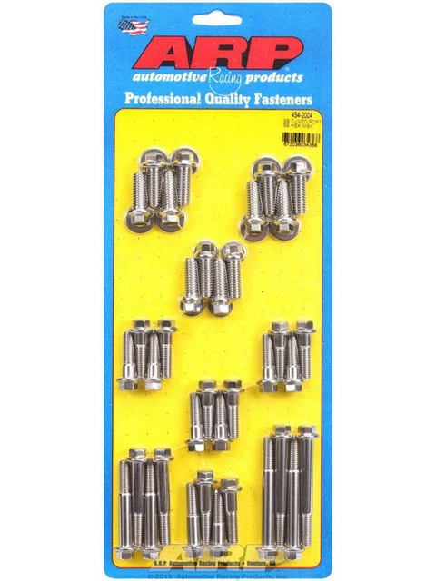 ARP BOLTS INTAKE Manifold S/S Polished Hex Head Chevy 5.0 5.7L Qty 34 ...