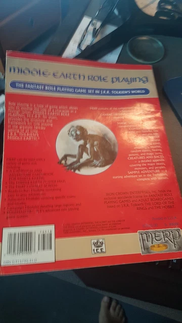 1986 MERP MIDDLE-EARTH Role Playing Game Rules Book EUR 57,63 - PicClick FR